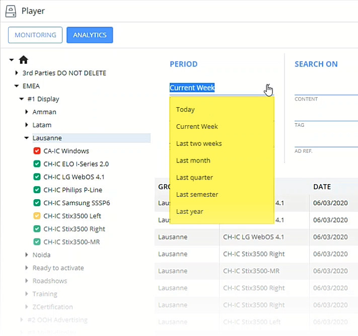 How to access a Player's Analytics Reports