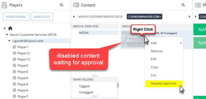 The content approval process