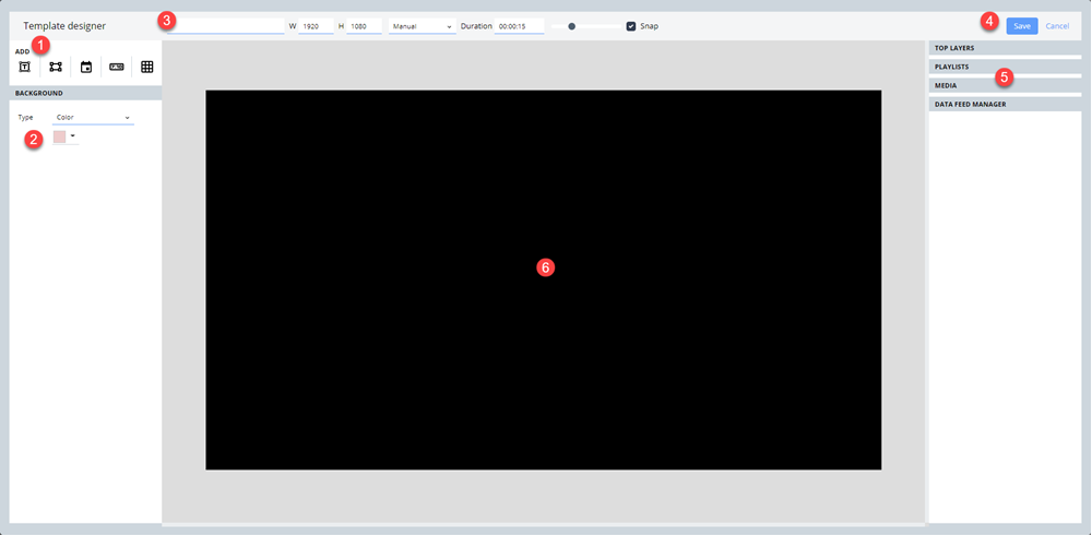 Template Designer tour